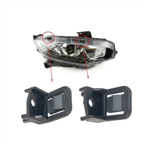 2 x Front Left & Right Headlight Clips For 2016-2020 Honda Civic 33155 ...