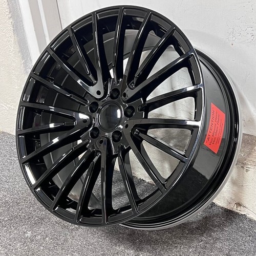 18"x7.5 Gloss Black S63v AMG Rims Wheels Mercedes Benz C300 E350 GLC300 ...