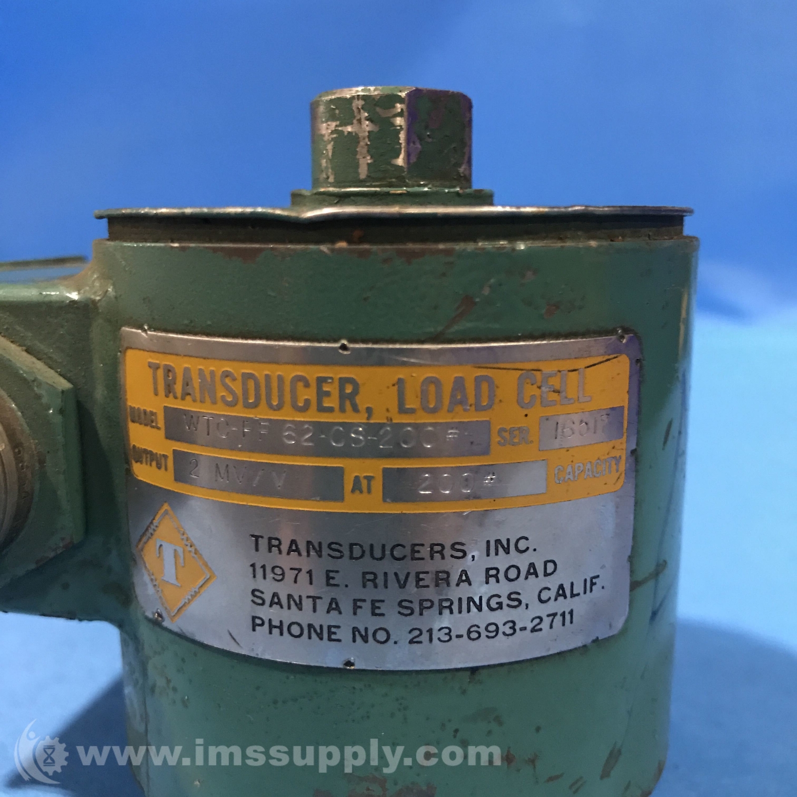 Transducers Inc WTC-FF-62-C-200 Load Cell Transducer USIP | eBay