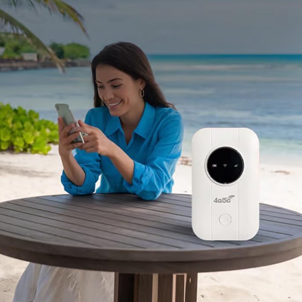 2X LTE 4G 5G Modem Router, 300Mbps Hotspot to 10 Devices, SIM Card Slot ...