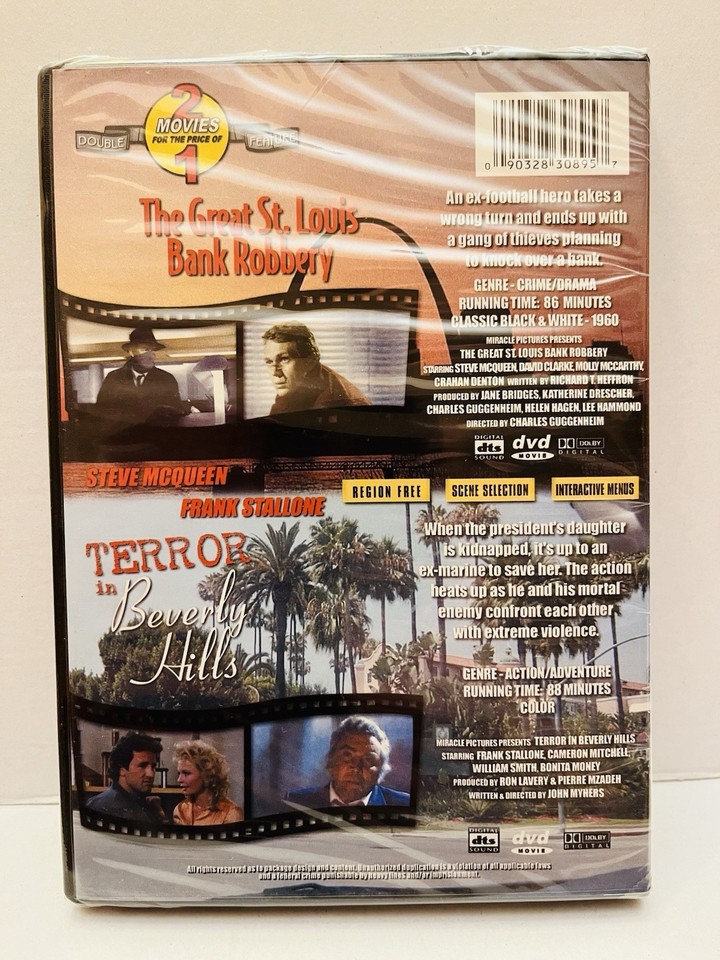 Great St. Louis Bank Robbery (1960) / Terror In Beverly Hills (1989 ...