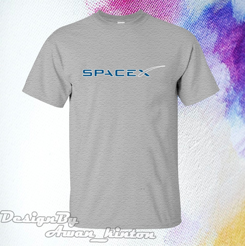 Short Sleeve SpaceX Funny Logo Tshirt Men Shirt Made In Usa | eBay