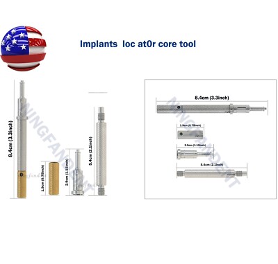 US Implant Locat0r Core Tool Retention Caps Insertion Extraction Tool ...