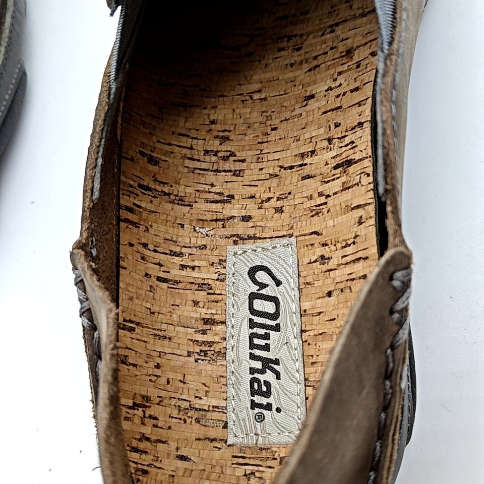 OluKai Moloa Aho Clay/husk Brown Tan Nubuck Leather Shoes 10 Loafer ...