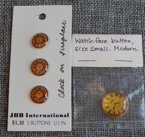 Lot of Antique Vtg Goofy Buttons Clocks #1200-B | eBay