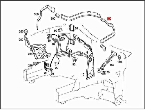 Genuine MERCEDES C218 S212 W212 X218 CLS C218 Sealing 2126280298 | eBay