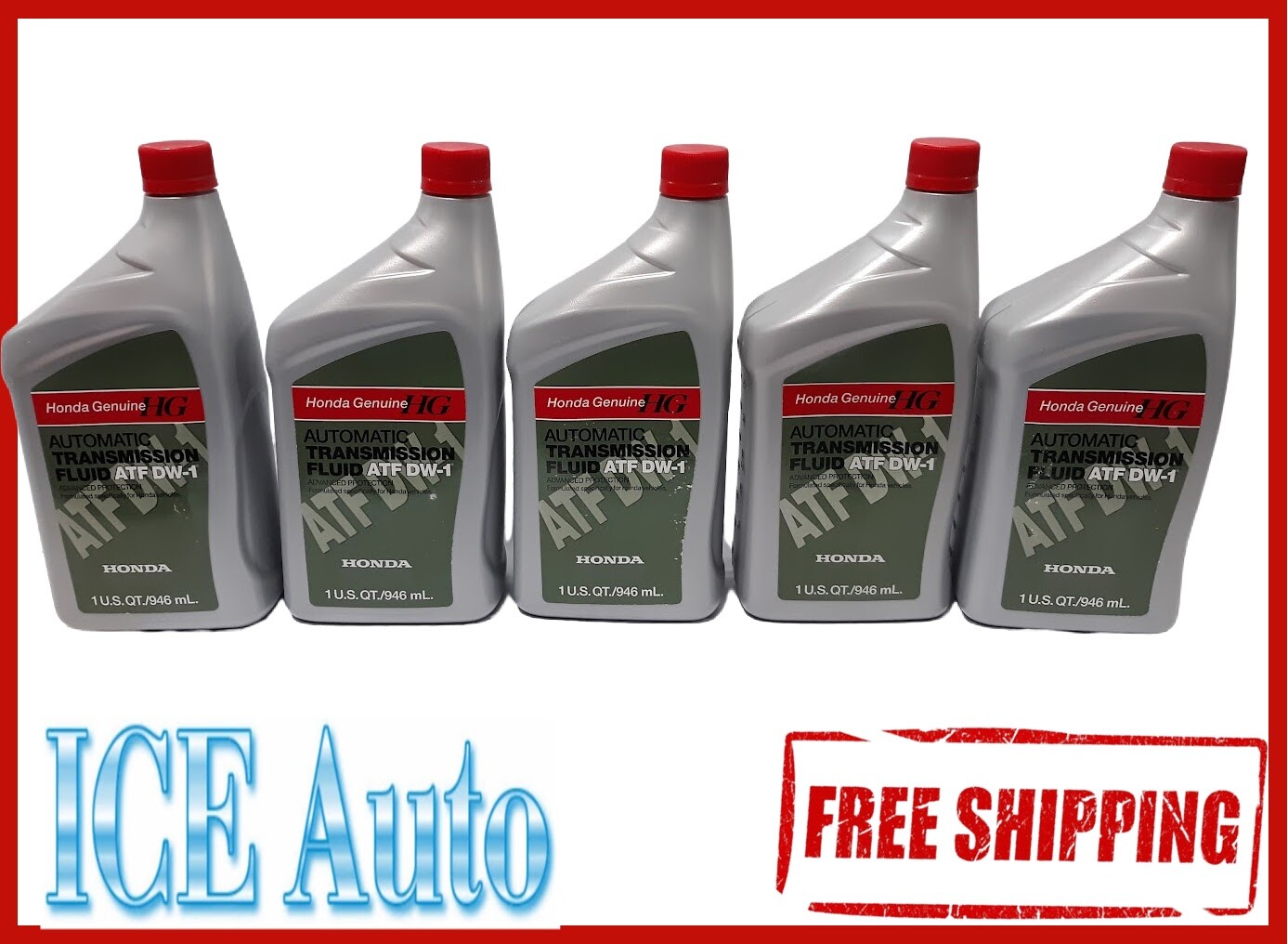 Honda DW1 ATF Fluid 08200-9008 Automatic Transmission Fluid 5 Quarts | eBay