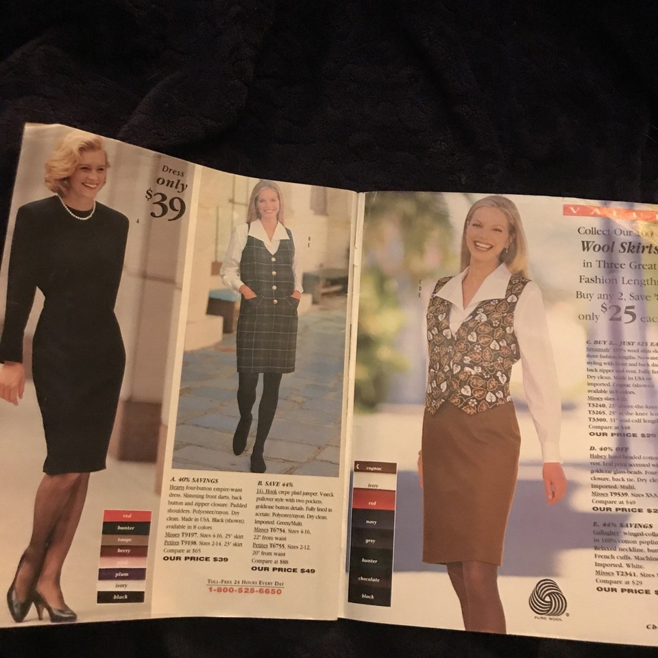 Chadwicks’s of Boston, LTD., Vintage, 90’s Clothing Catalog, Essential ...