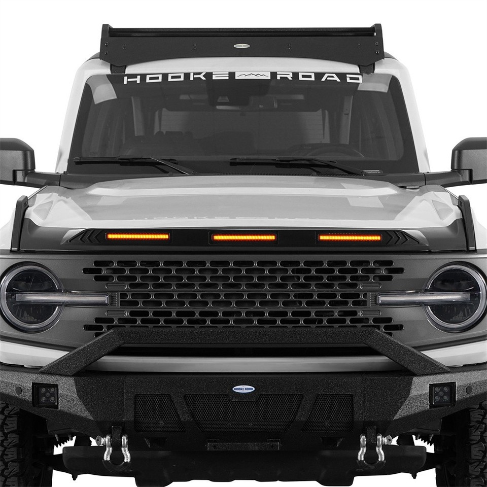 Fit Ford Bronco 21-25 Hood Protector Stone Guard Bug Shield Deflector w ...
