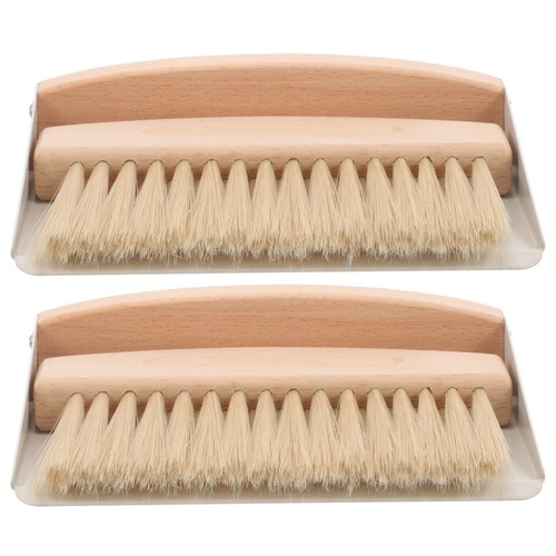 2 Sets Mini Dust Pan Table Dustpan and Brush with Handle Desktop | eBay ...
