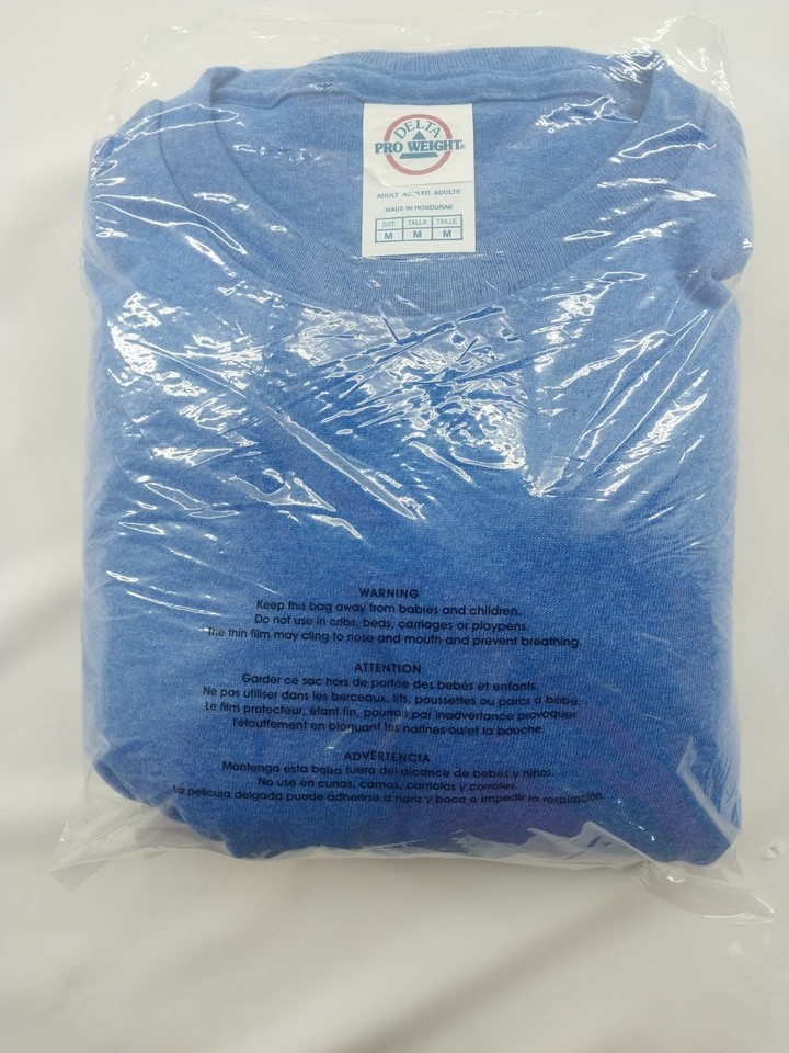 3 pack Delta Pro Weight Adult Plain Long Sleeve T-shirts Medium | eBay
