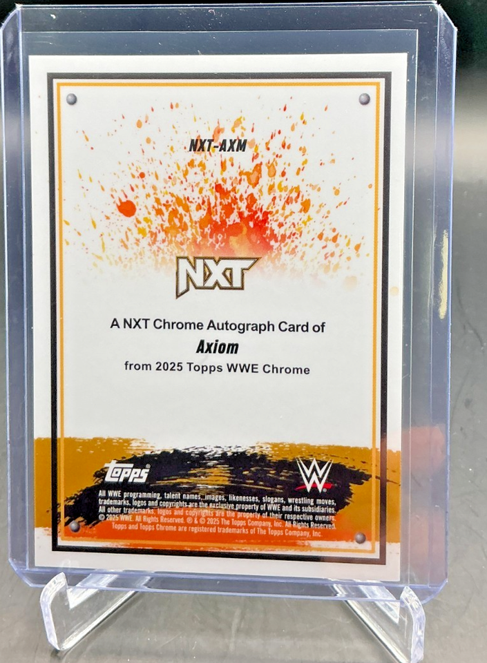 2025 Topps Chrome WWE Wrestling AXIOM Gold Refractor AUTO 07/50 | eBay