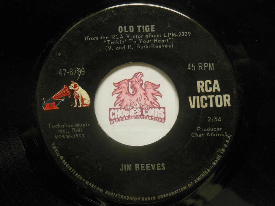 Jim Reeves: Distant Drums / Old Tige, 45 RPM VG (K7) | eBay