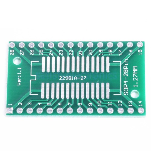 5PCS SOP28 SSOP28 TSSOP28 to DIP28 Adapter Converter PCB Board 0.65/1 ...