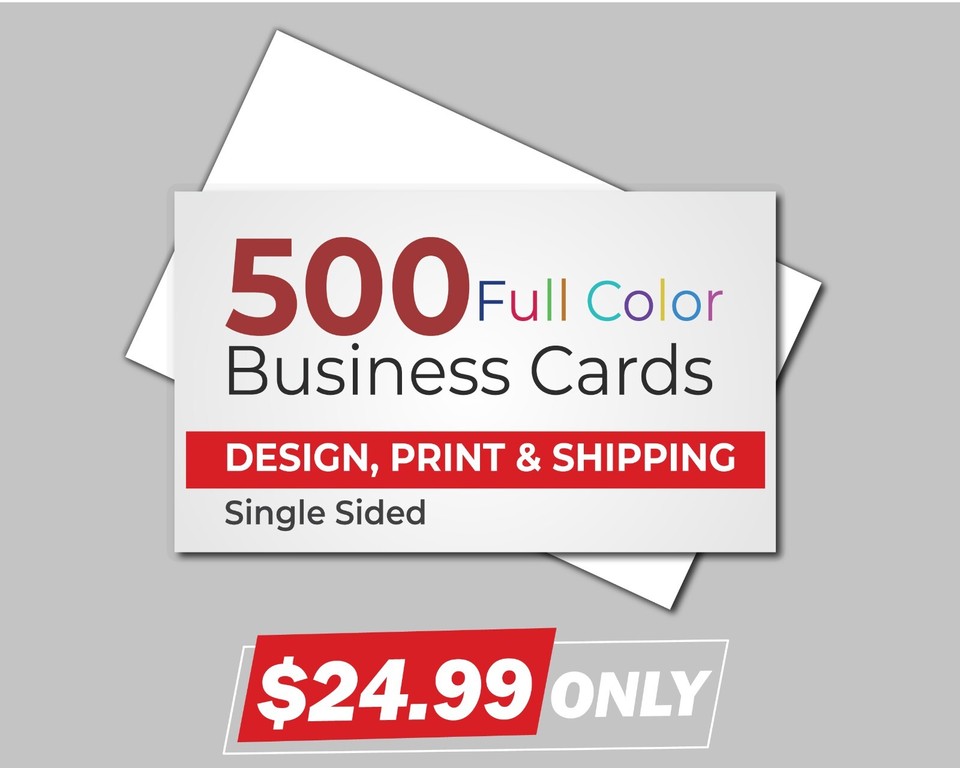 500 Custom Full Color Business Cards Printing FREE DESIGN FREE SHIP 1 ...
