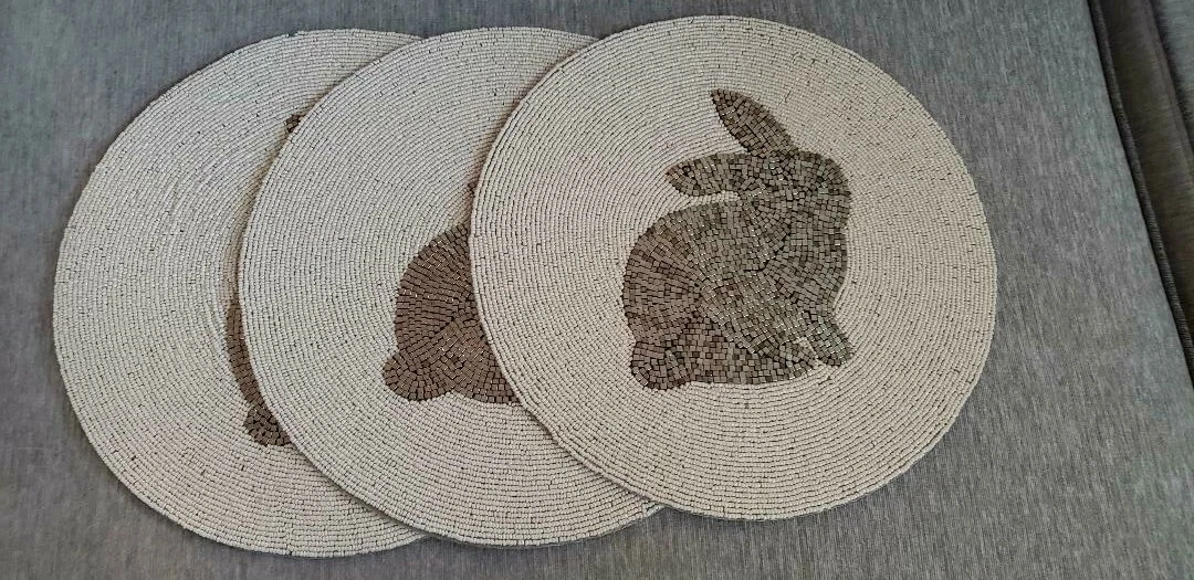 Silver And Gold Leaves Placemats Isaac Mizrahi Online | emergencydentistry.com