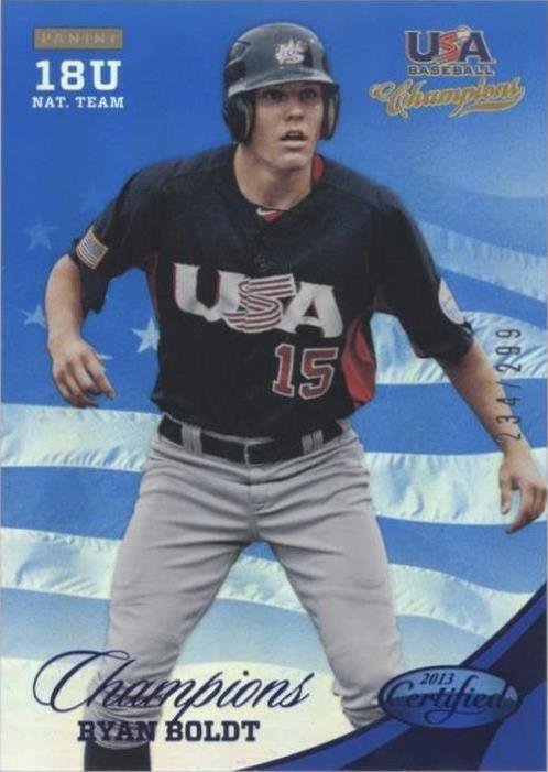 2013 Panini USA Baseball Champions - Ryan Boldt #152 Certified National ...