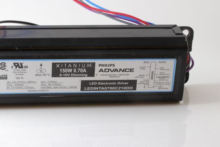 PHILIPS ADVANCE XITANIUM LEDINTA0700C210DO LED DRIVER, 60-210 V, 150W ...