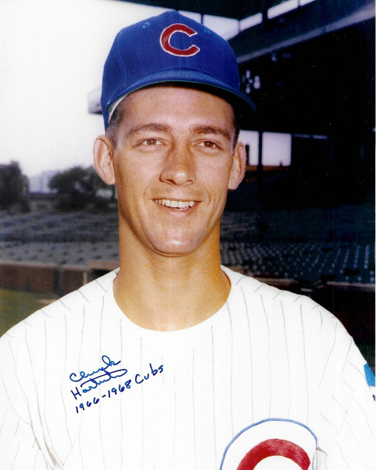 CHUCK HARTENSTEIN Autographed Signed 8 x 10 Baseball Photo Chicago Cubs ...