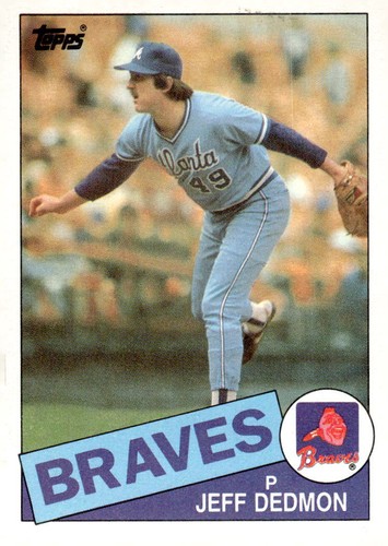 1985 Topps #602 Jeff Dedmon - Atlanta Braves | eBay