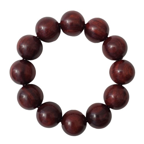 Blood Red Sandalwood Bracelet Large Wood Balls Custom Made Stumbling ...