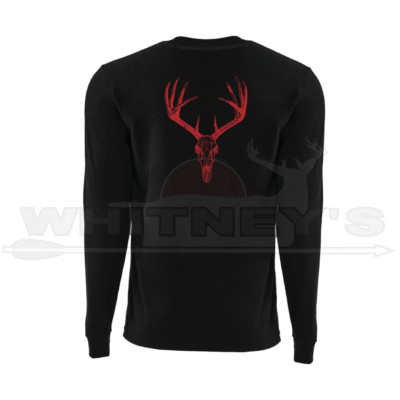 Bowtech Archery Deer Skull Long Sleeve Tee Shirt, Black - X-Large | eBay