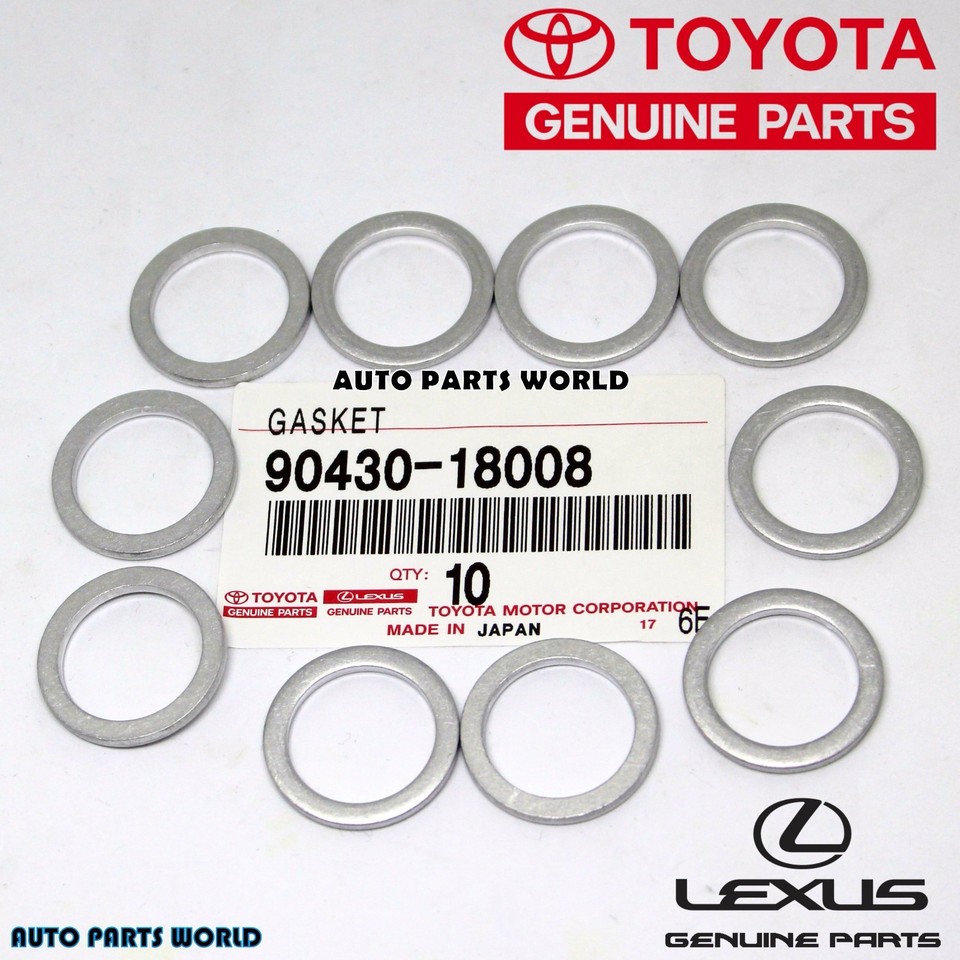 GENUINE OEM TOYOTA LEXUS SCION DRAIN PLUG GASKET SET 10 X 90430-18008 ...