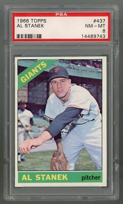 1966 Topps #437 Al Stanek PSA 8 NM-MT #11489743 **LAN.522** | eBay