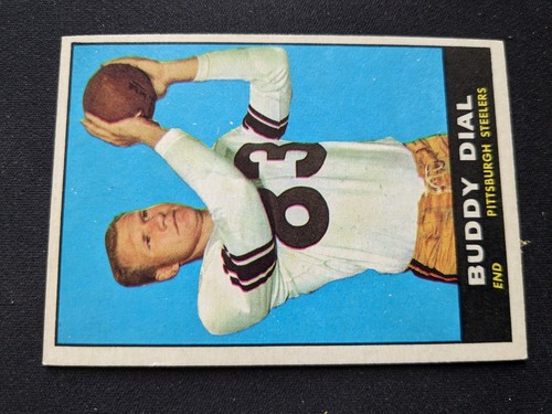 1961 Topps Football Card # 107 Buddy Dial RC - Pittsburgh Steelers (EX ...
