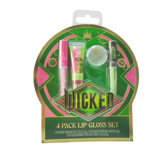 NEW Wicked 4 Pack Lip Gloss Set Broadway Musical Inspired Makeup ...