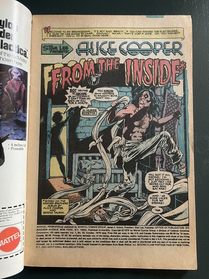 Alice Cooper #1 First appearance (Marvel Premiere #50, 1979) | eBay