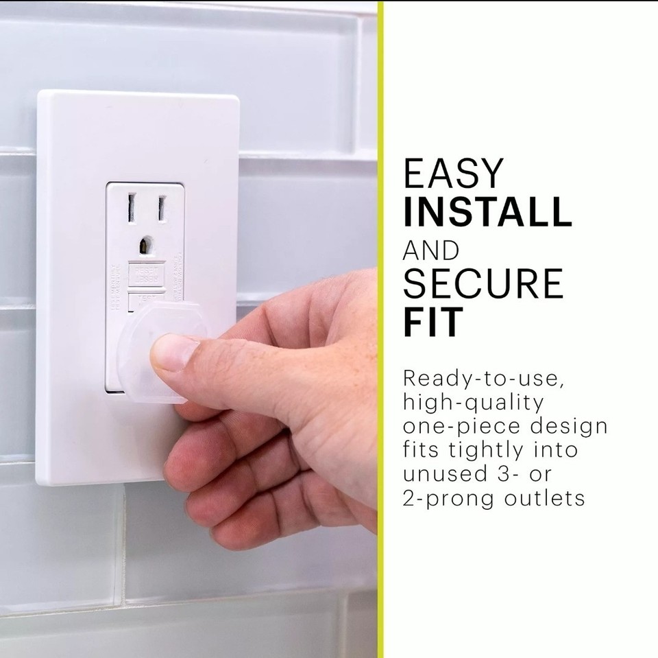 51175 Safety Plastic Outlet Covers, 30 Pack, Clear | eBay