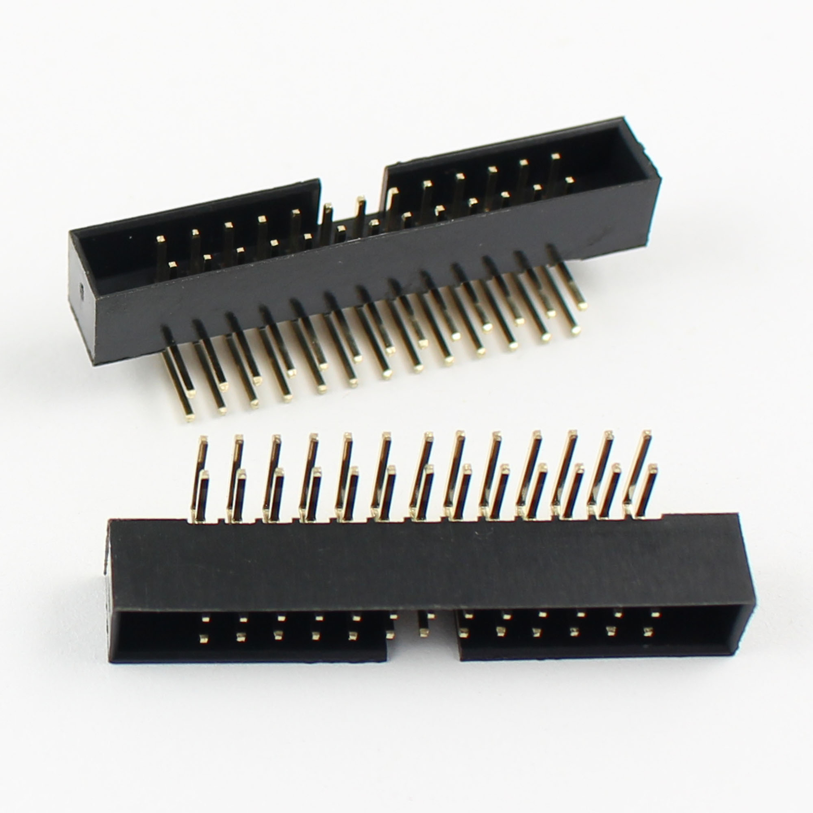 50Pcs 2mm 2x13 Pin 26 Pin Right Angle Male Shrouded Box Header IDC ...