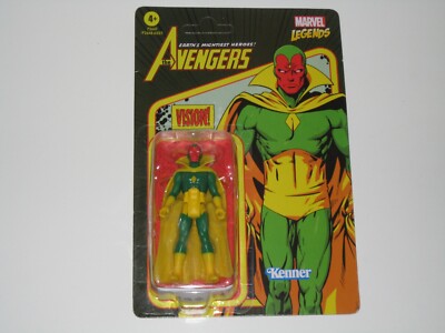2021 MARVEL LEGENDS RETRO : THE AVENGERS - 3.75" VISION UNPUNCHED ...