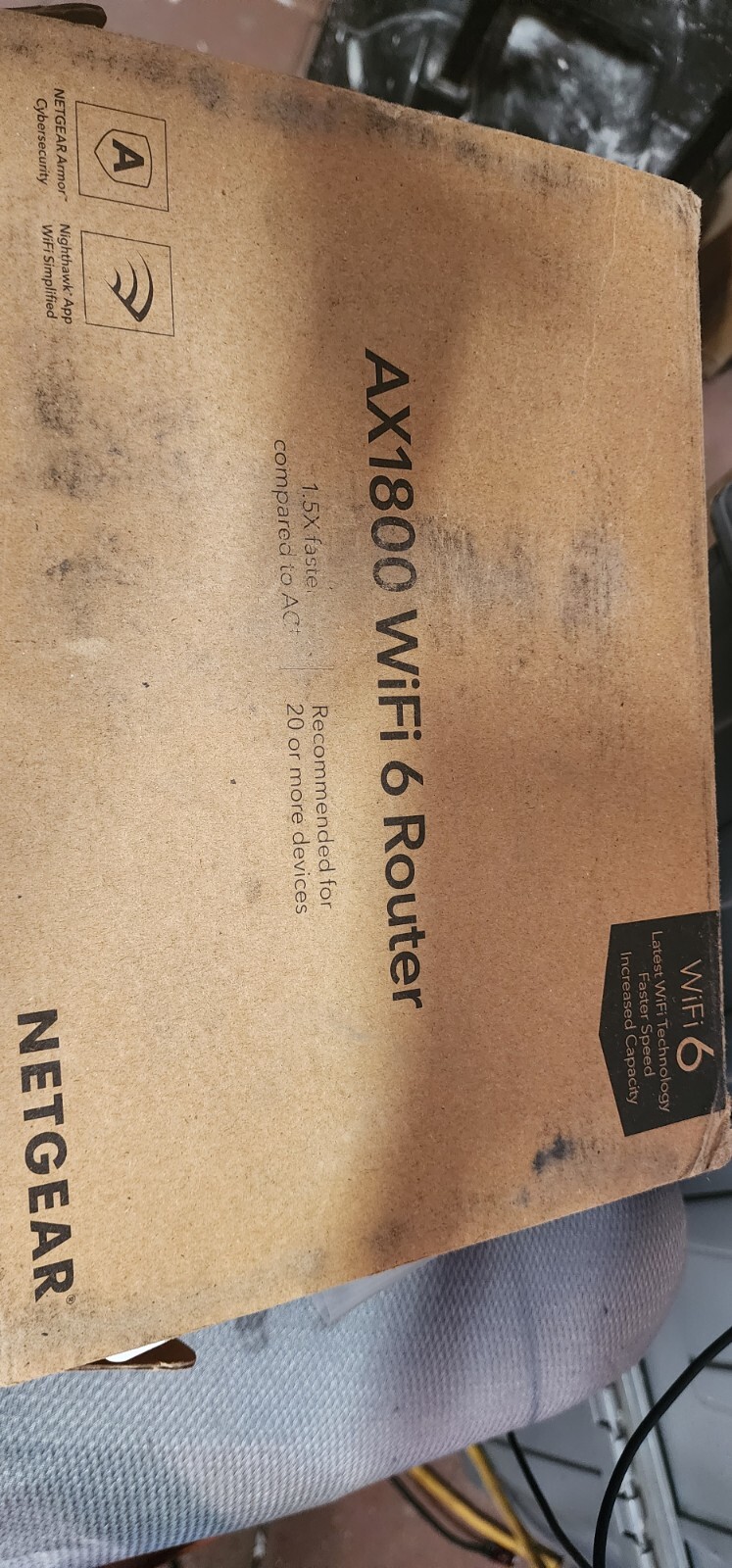 NETGEAR 4-Stream WiFi 6 Router R6700AX– AX1800 Wireless Speed Up to 1.8 ...