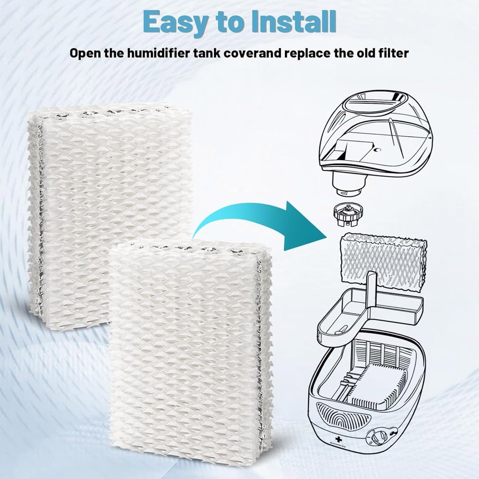 8 Pack WF813 Humidifier Wick Filter for ReliOn RCM-832 and ProCare ...