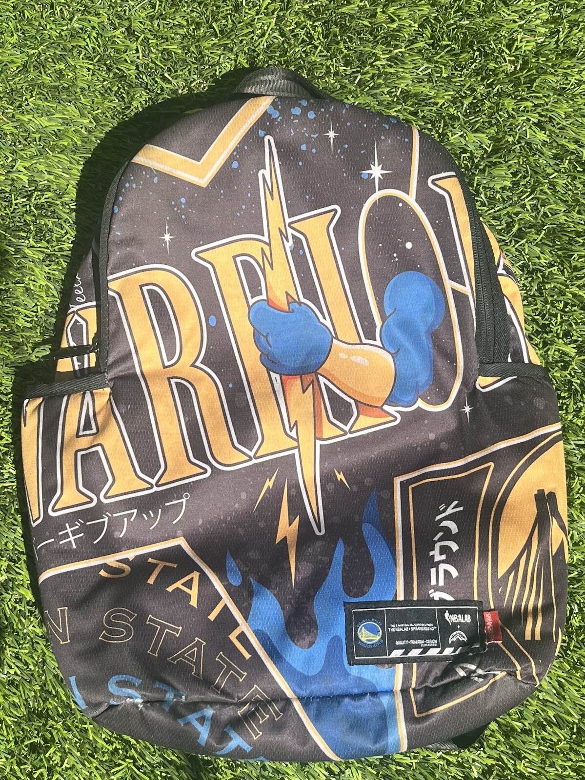 Sprayground x NBA Lab Golden State Warriors Backpack… - Gem