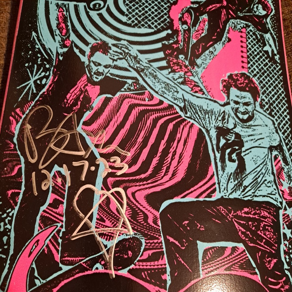 BAM MARGERA AUTOGRAPHED SKATEBOARD DECK SIGNED SPOOKALA PROOF CKY LE ...