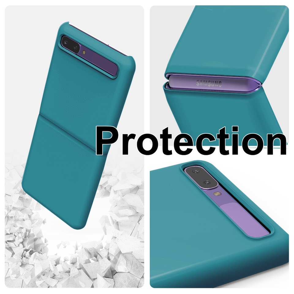For Galaxy Z Flip 4G 5G Case Slim Hard PC Protective [Vivid Color ...