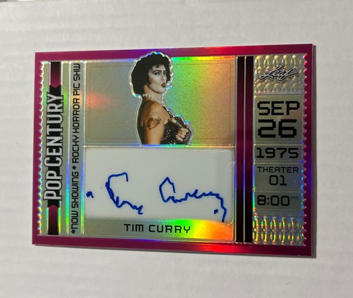 2024 Leaf Pop Century Tim Curry Autograph Now Showing Card Rocky Horror ...