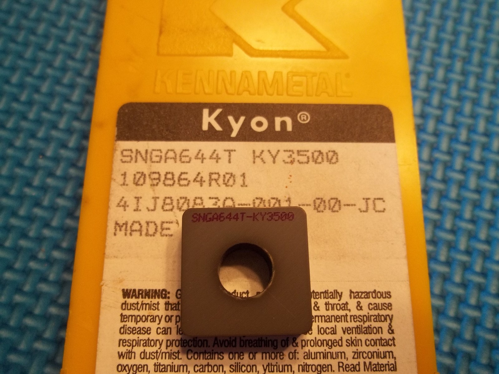 New Kennametal Ceramic SNGA644 T SNGA 190616 T KY3500 (Box of 7 Inserts ...