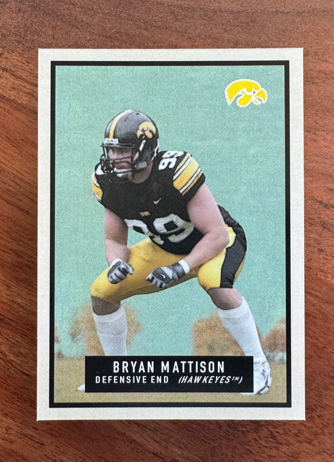 Bryan Mattison Custom Art Football Card 1951 Topps Magic Design Ravens ...