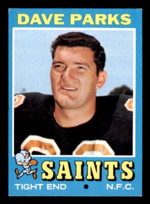 1971 Topps Football #37 Dave Parks EX *d6 | eBay