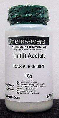 Tin(II) Acetate, 10g | eBay