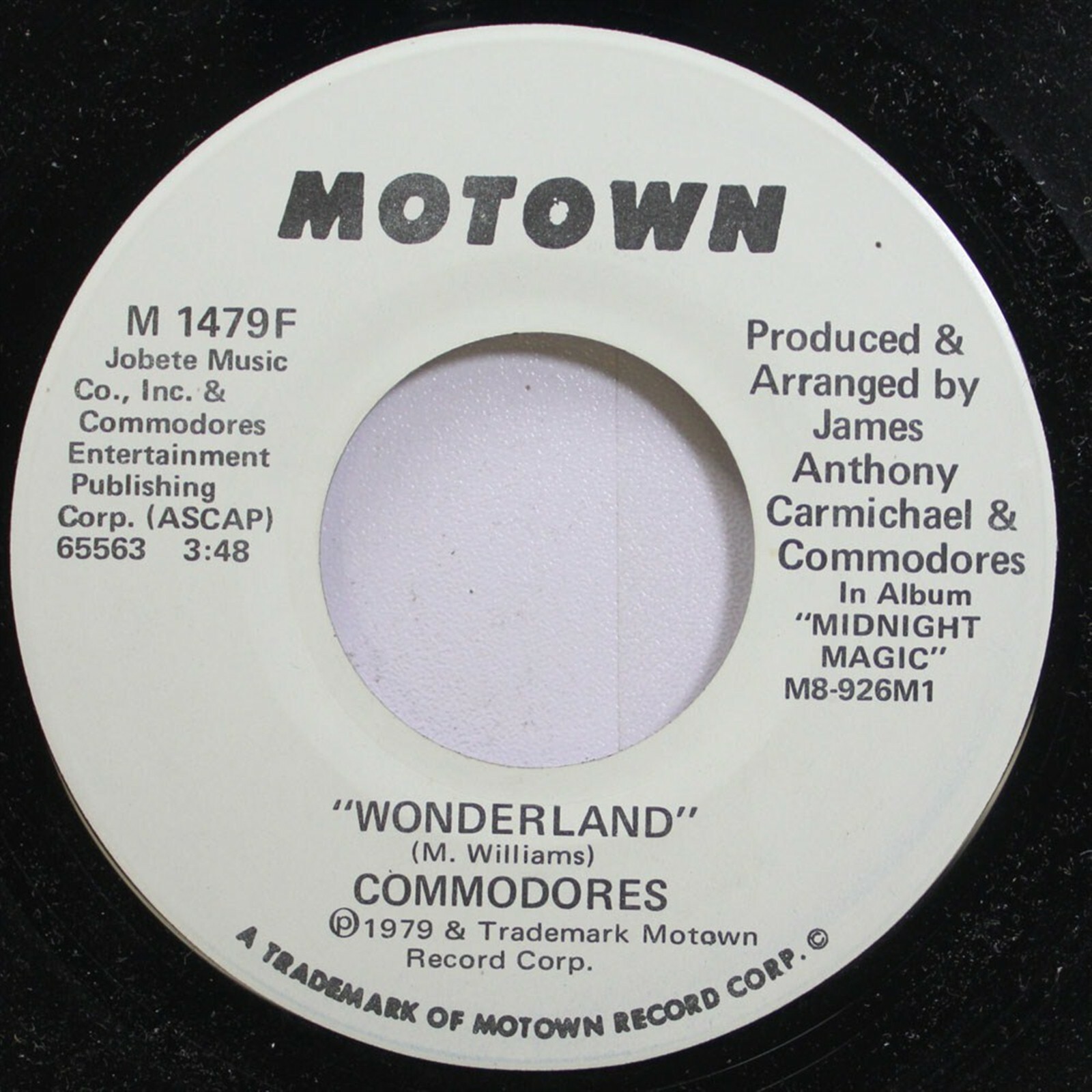 Soul Promo 45 Commodores - Wonderland / Wonderland On Motown | eBay ...