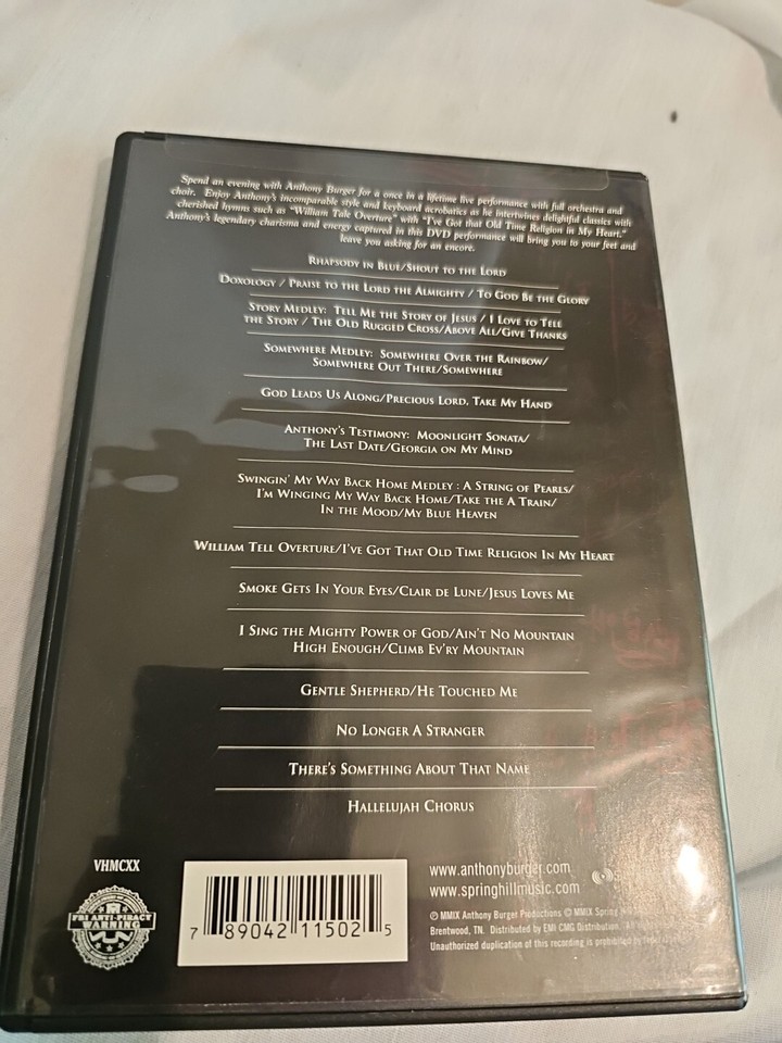 Anthony Burger DVD Gospel Overture Lot Of 5. UNOPENED. Great Gift Idea ...