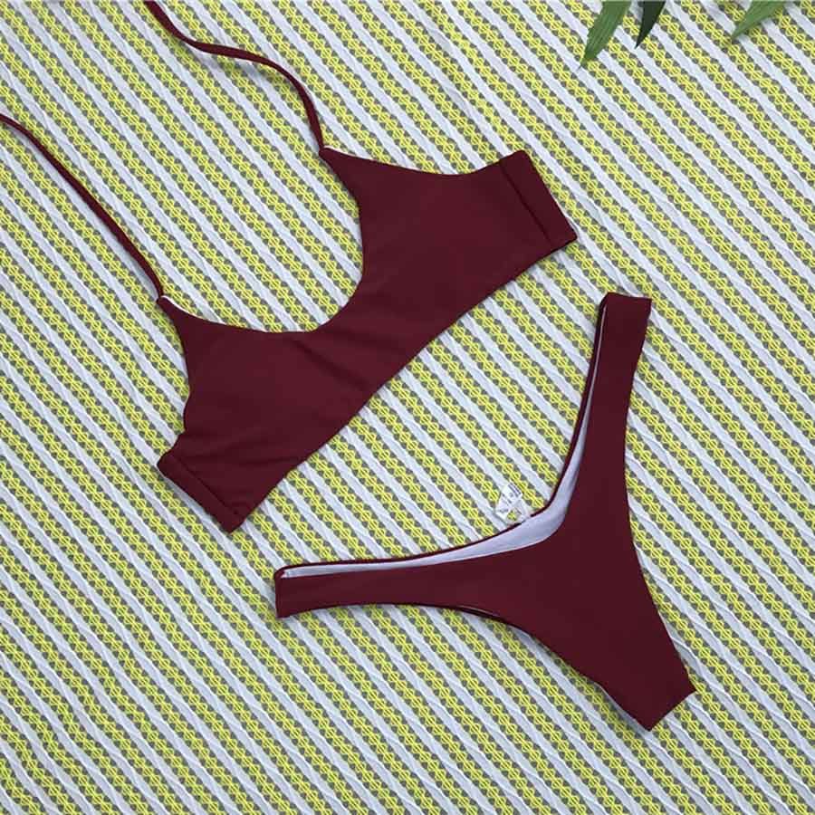 Plus Size Sexy Womens Push Up Micro Bikini Set Brazilian Thong Swimwear ...