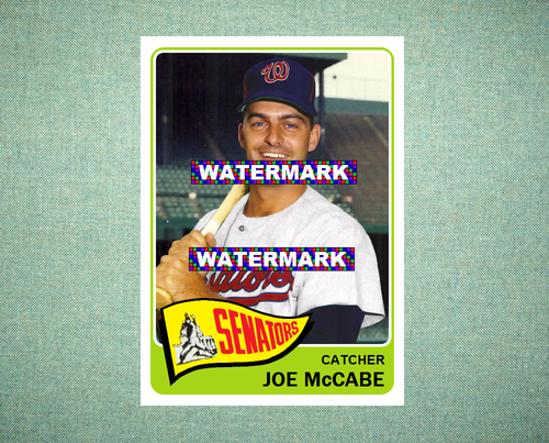 Joe McCabe Washington Senators 1965 Style Custom Baseball Art Card | eBay