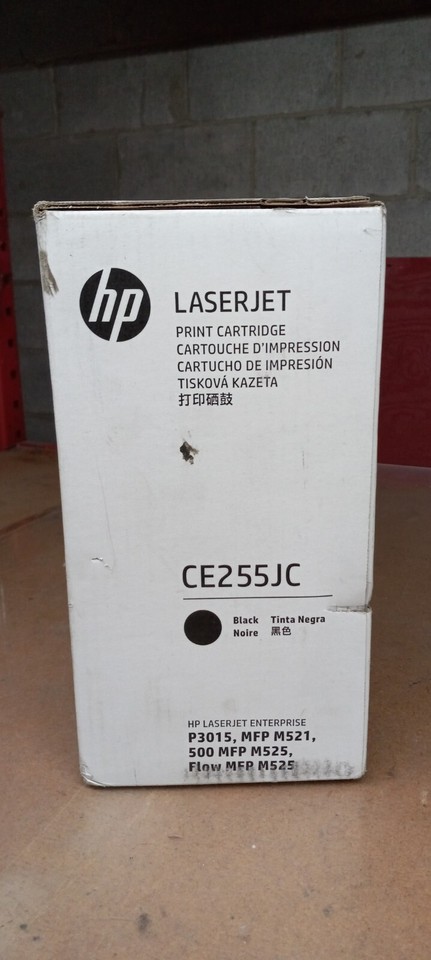 GENUINE HP CE255JC BLACK LASERJET PRINT CARTRIDGE FOR P3015,MFP M521 ...