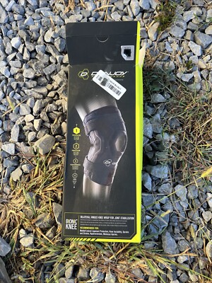 DonJoy Bionic Knee Brace (Black/Large) - Bilateral Hinged Knee Wrap ...